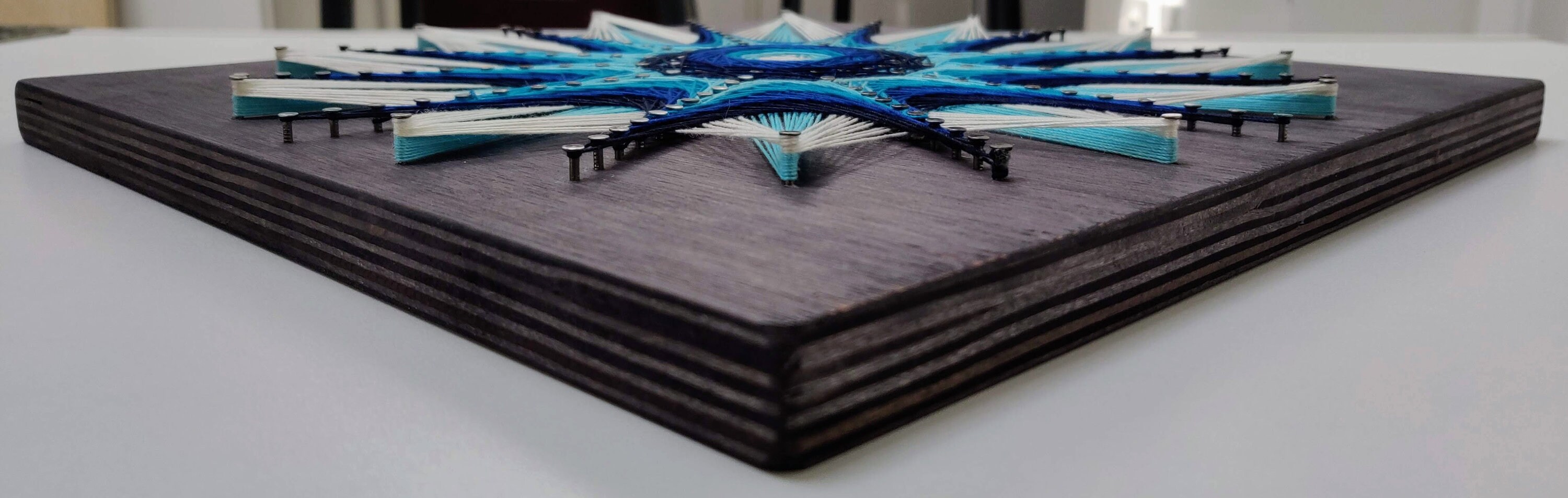 STRING ART Blue Art Blue Decor Wall Decor Bedroom Art - Etsy Polska