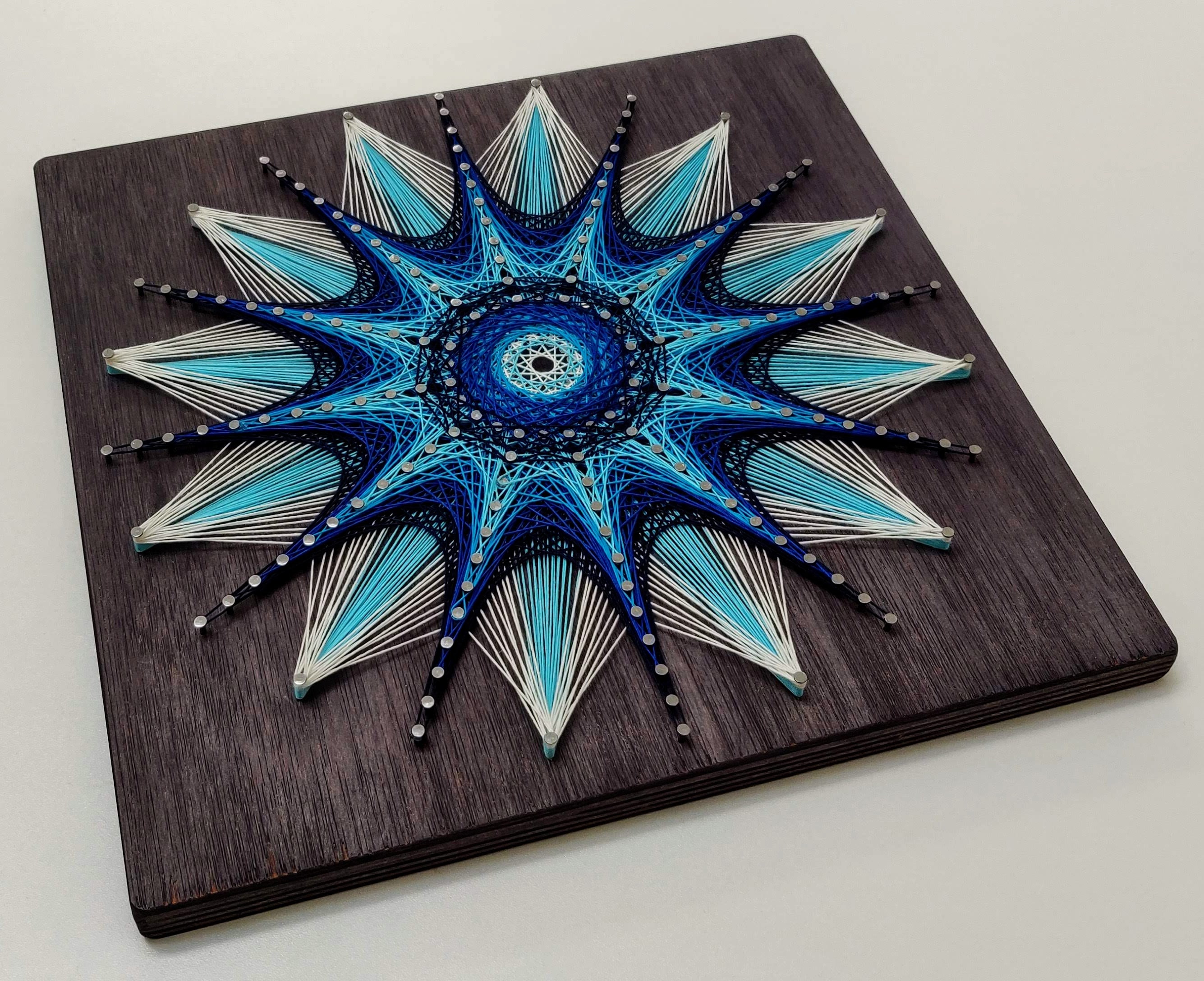 STRING ART Blue Art Blue Decor Wall Decor Bedroom Art - Etsy Polska