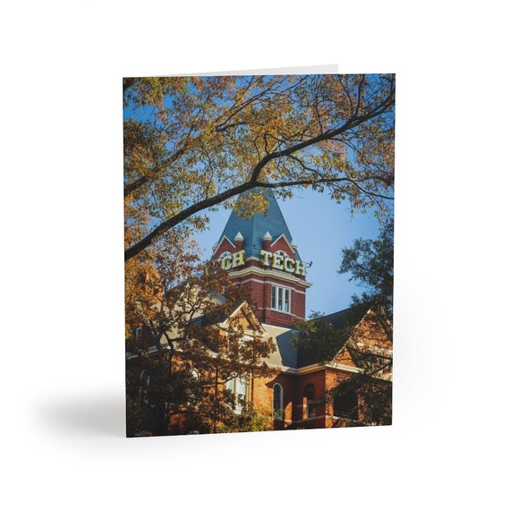 Georgia Tech Tower Cards Thank You Greeting Birthday Occasion | Etsy