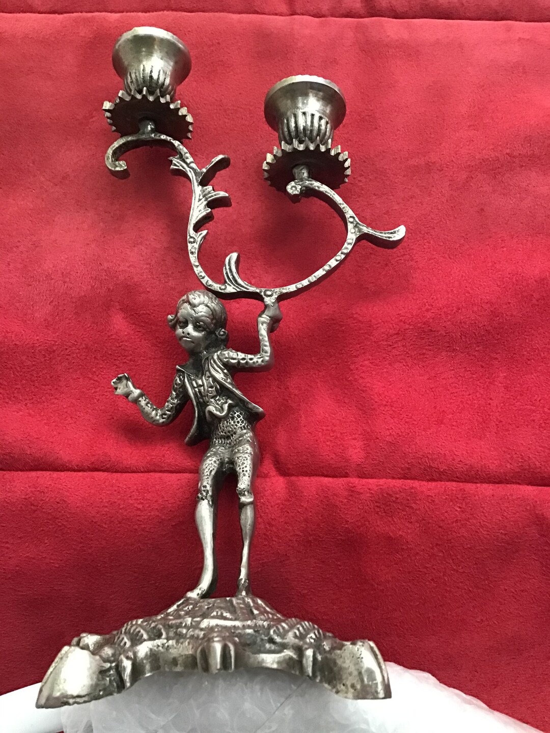 Vintage Victorian Figurine Candle Holder - Etsy