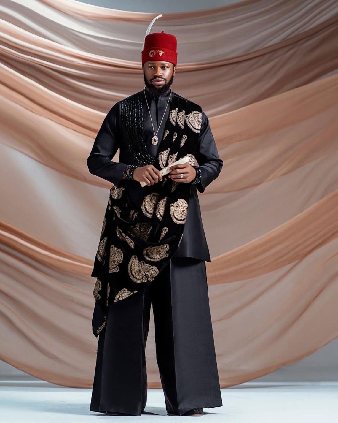 African Men Wedding Outfit, Igbo Groom Attire, Men 2 Piece Outfit ...