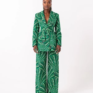 African 2 Piece Suit , Ankara Suit, African Print Women Suit, African ...