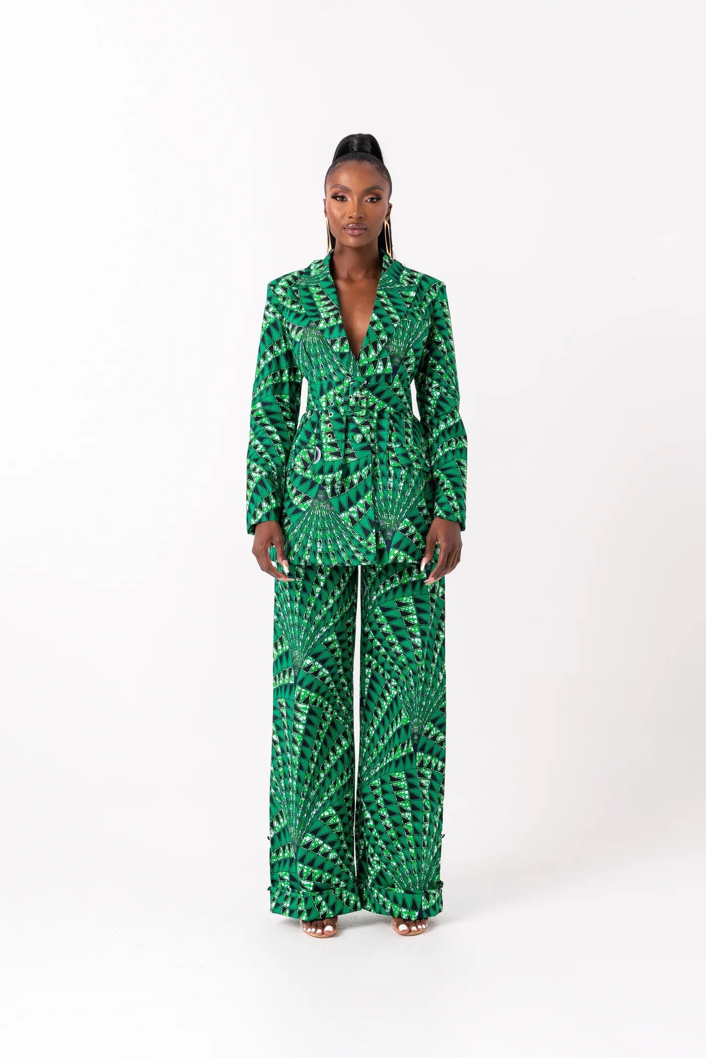 African 2 Piece Suit , Ankara Suit, African Print Women Suit, African ...
