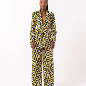 African 2 Piece Suit , Ankara Suit, African Print Women Suit, African ...