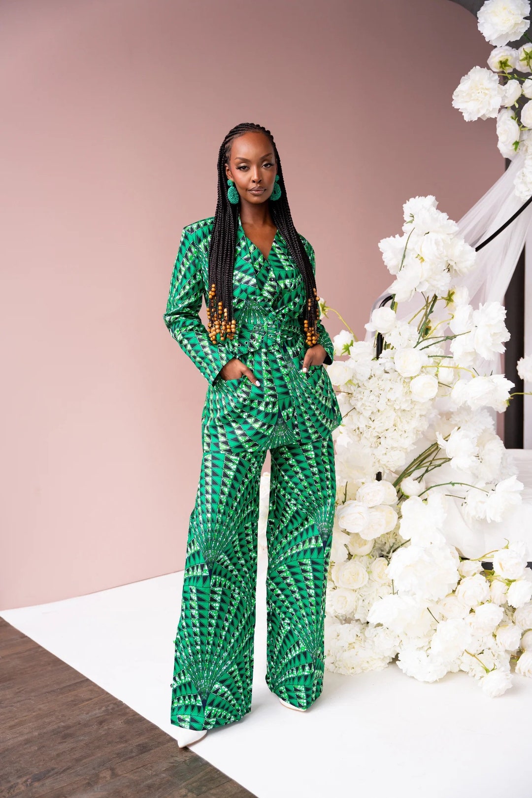 African 2 Piece Suit , Ankara Suit, African Print Women Suit, African ...