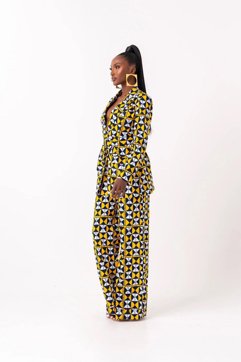 African 2 Piece Suit , Ankara Suit, African Print Women Suit, African ...