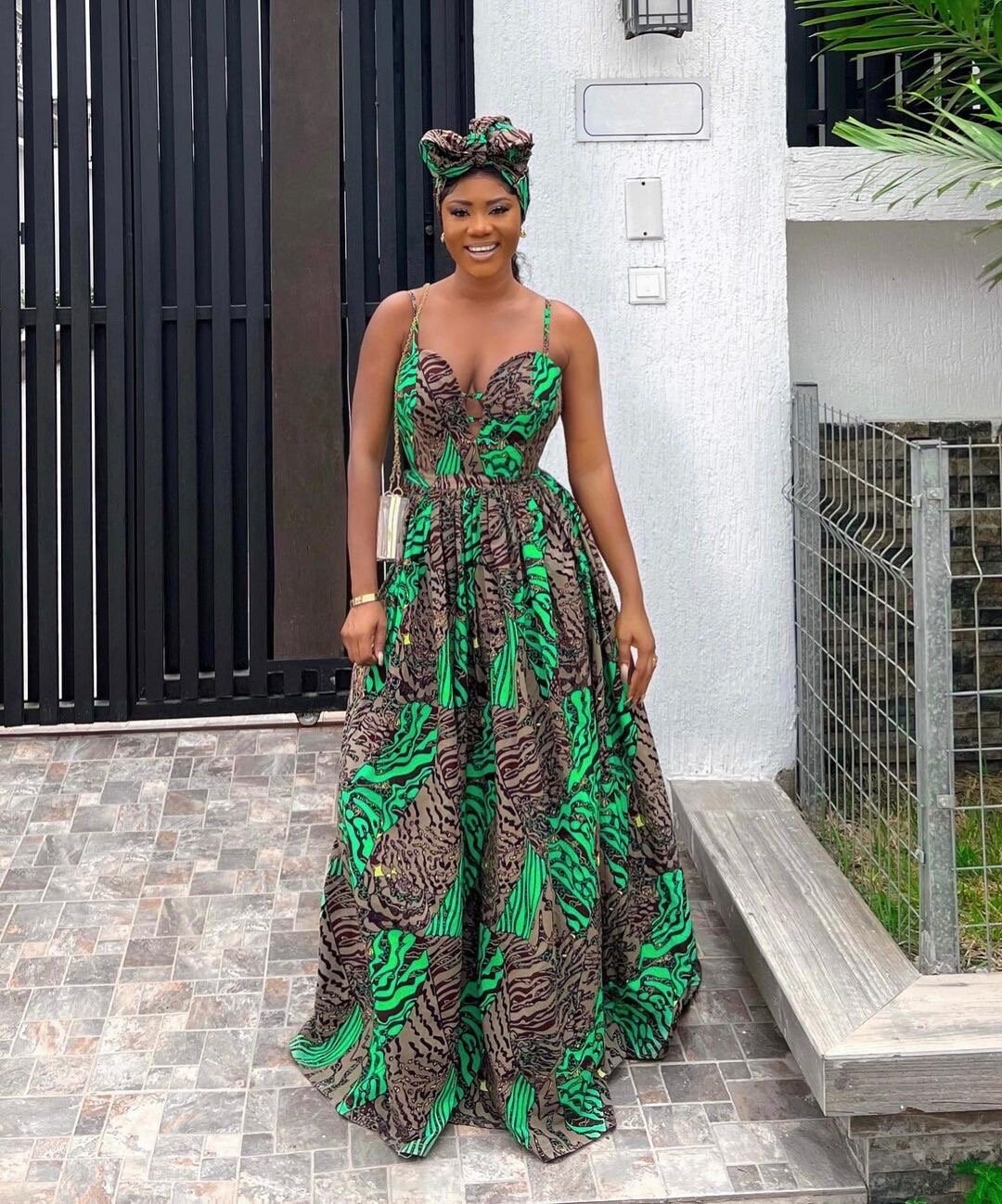 African Dress Ankara Skater Dress African Maxi Dress African Women