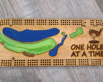 Custom Golf Cribbage Board - Etsy