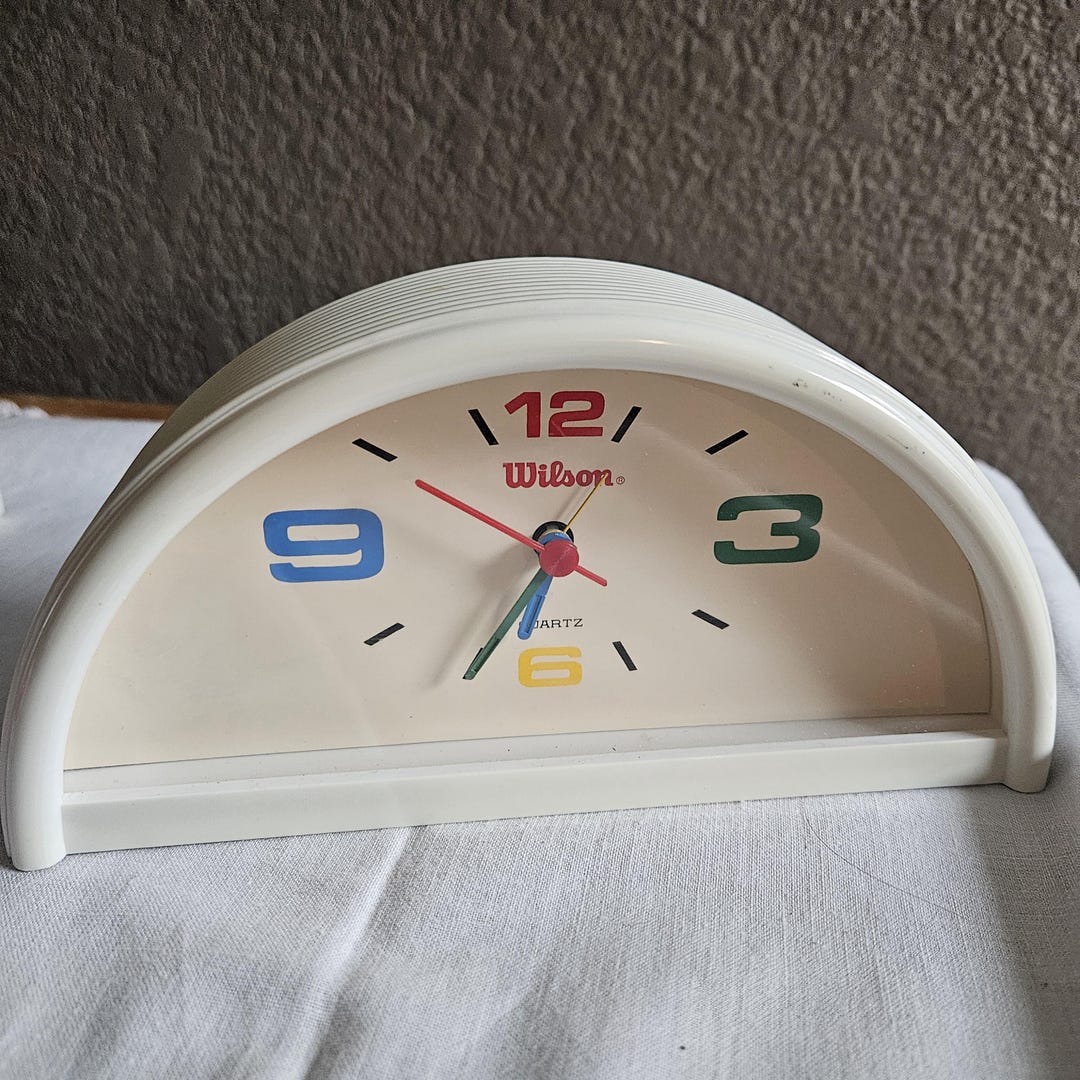 Vintage Clock Wilson Quartz 1980s Decor Tested and Works - Etsy