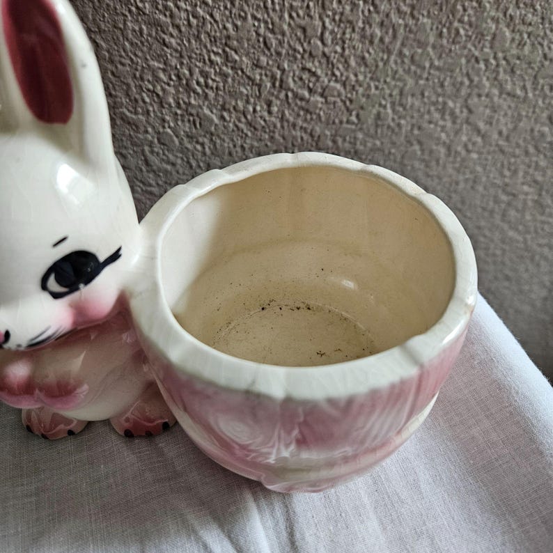 Vintage California Pottery Easter Bunny Rabbit Planter 5.5" Tall - Etsy