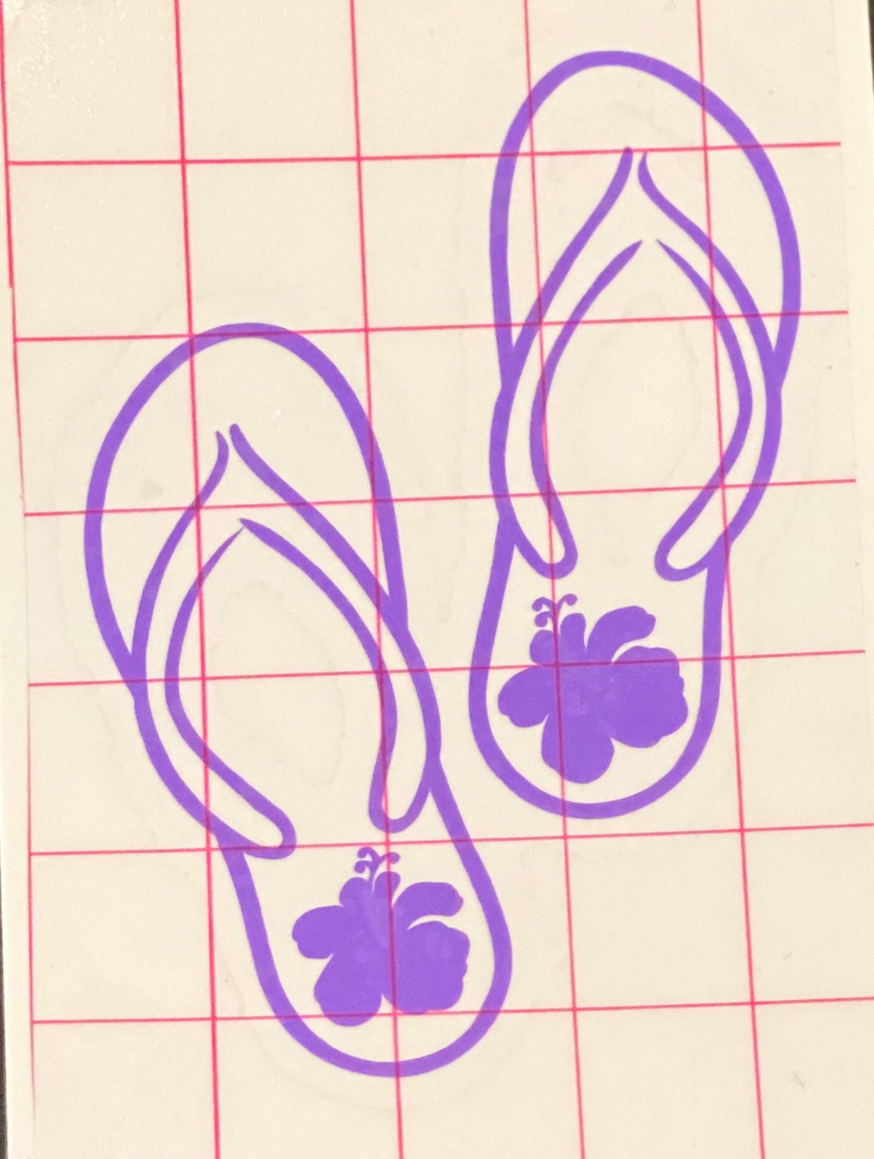 Flip Flop Window Decal - Etsy