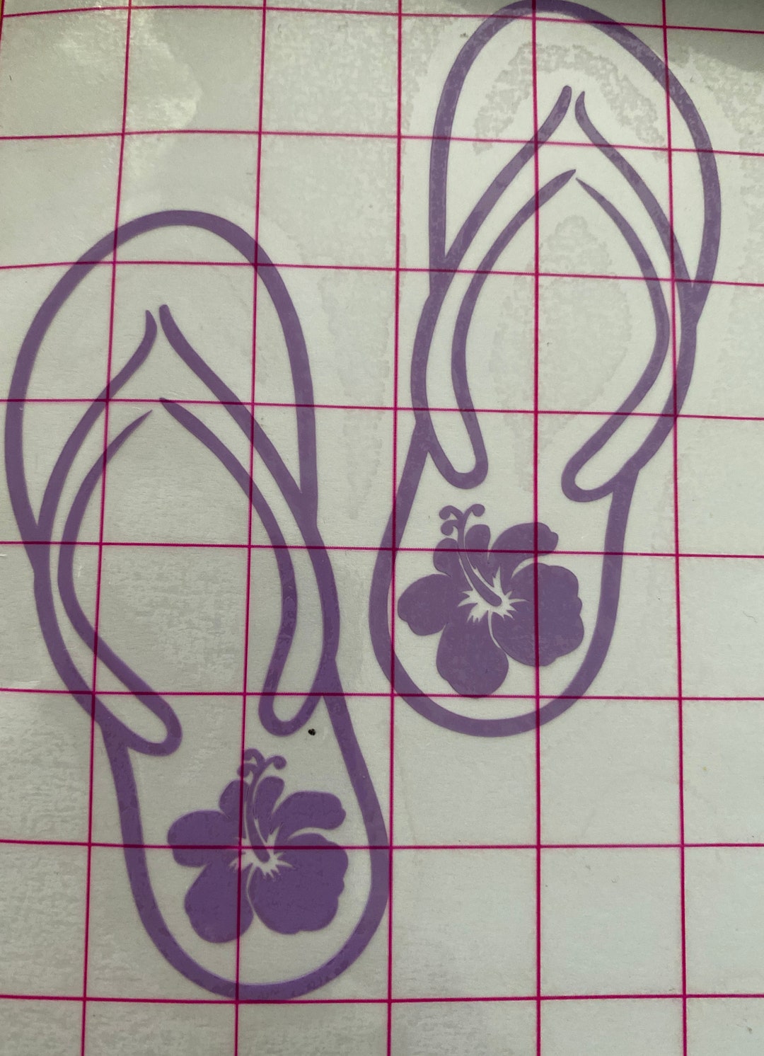 Flip Flop Window Decal - Etsy