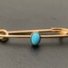 Victorian Vermeil/gold on Silver Turquoise Brooch Pin - Etsy