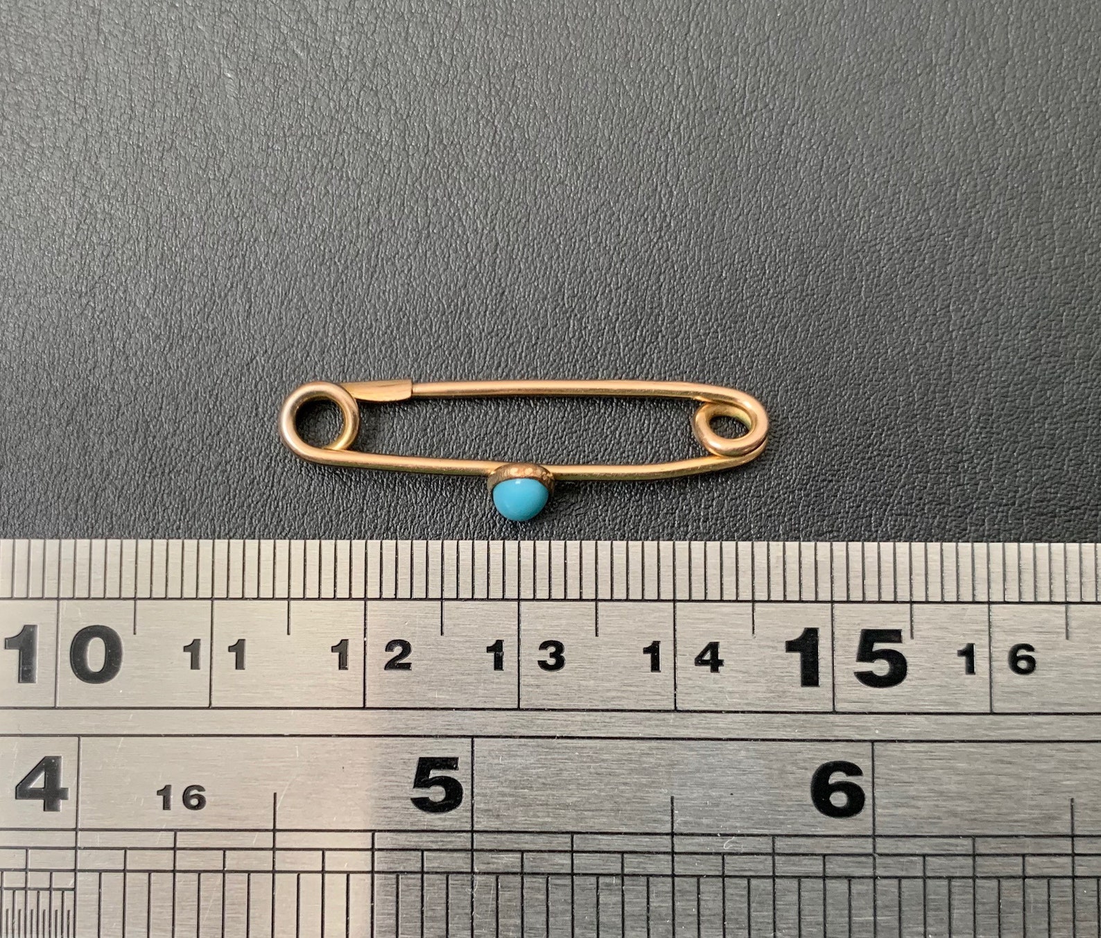 Victorian Vermeil/gold on Silver Turquoise Brooch Pin - Etsy