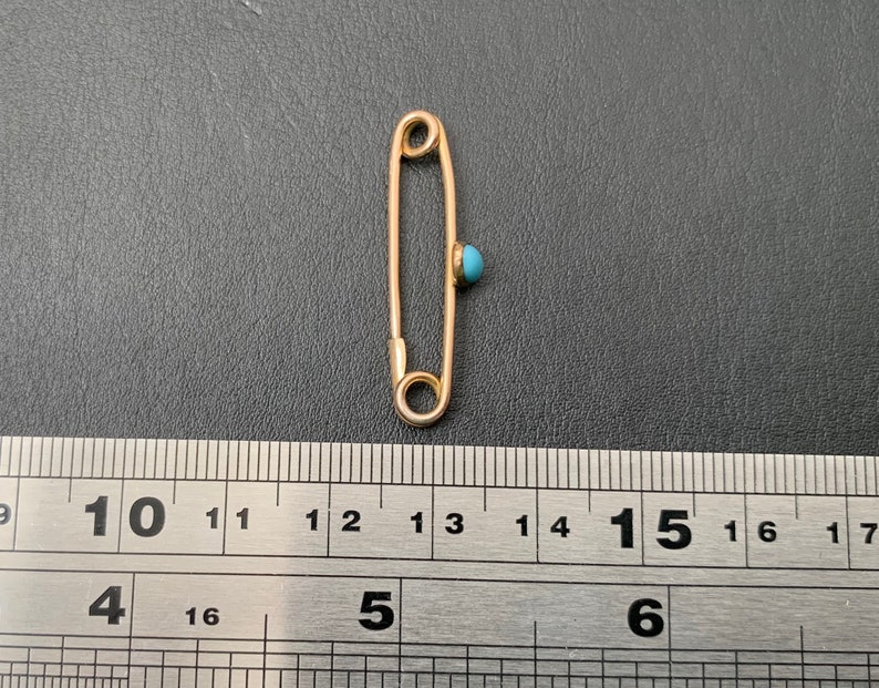 Victorian Vermeil/gold on Silver Turquoise Brooch Pin - Etsy