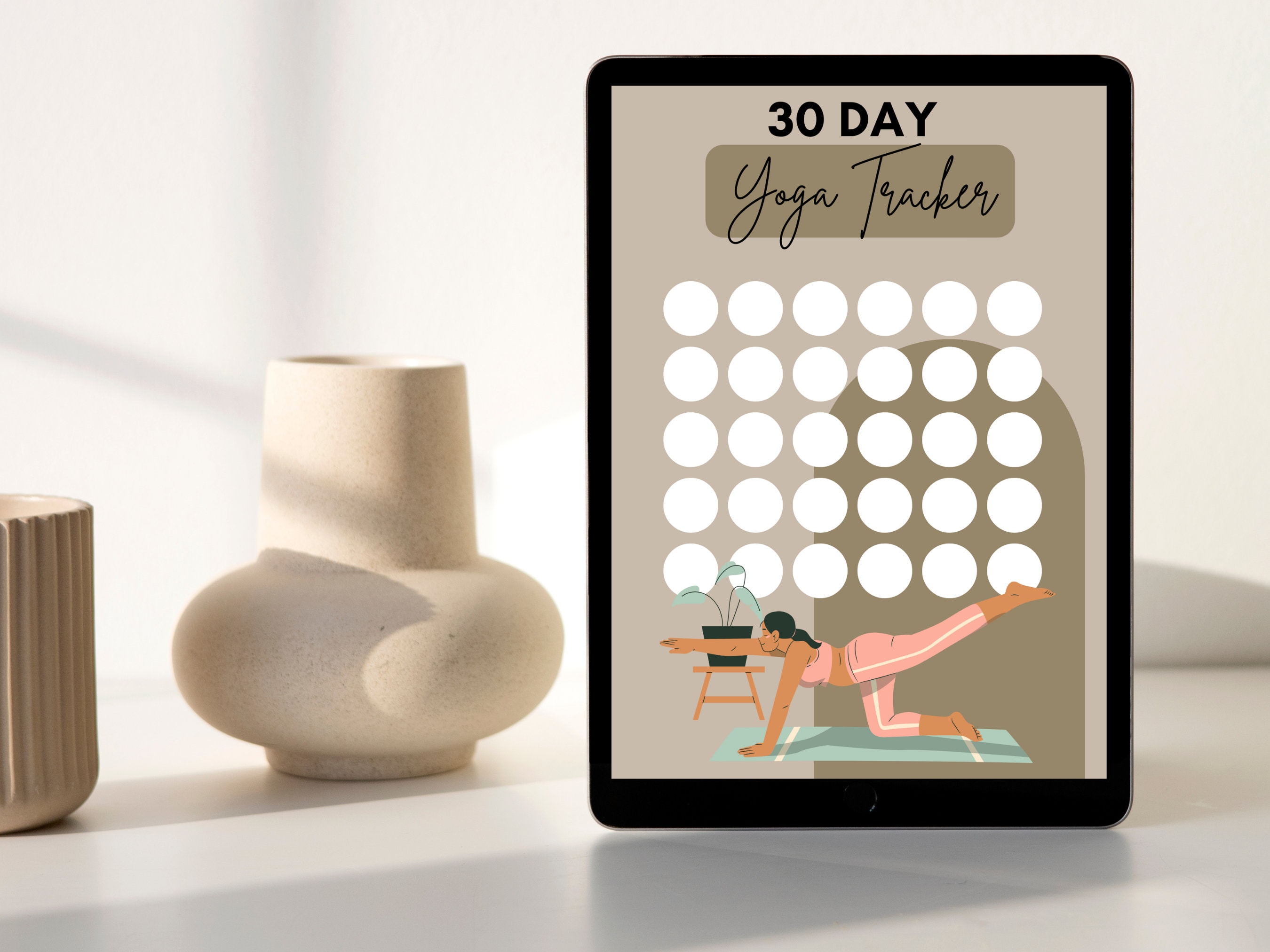 Yoga Tracker | Printable Yoga Tracker Journal | Digital Yoga Tracker ...