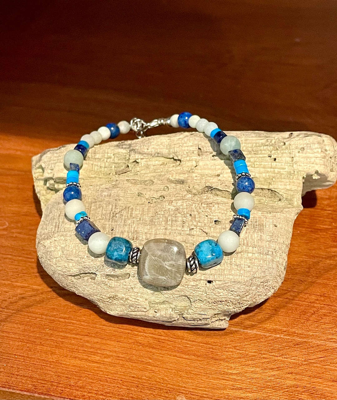 Petoskey Stone Small Stone Bracelet - Etsy