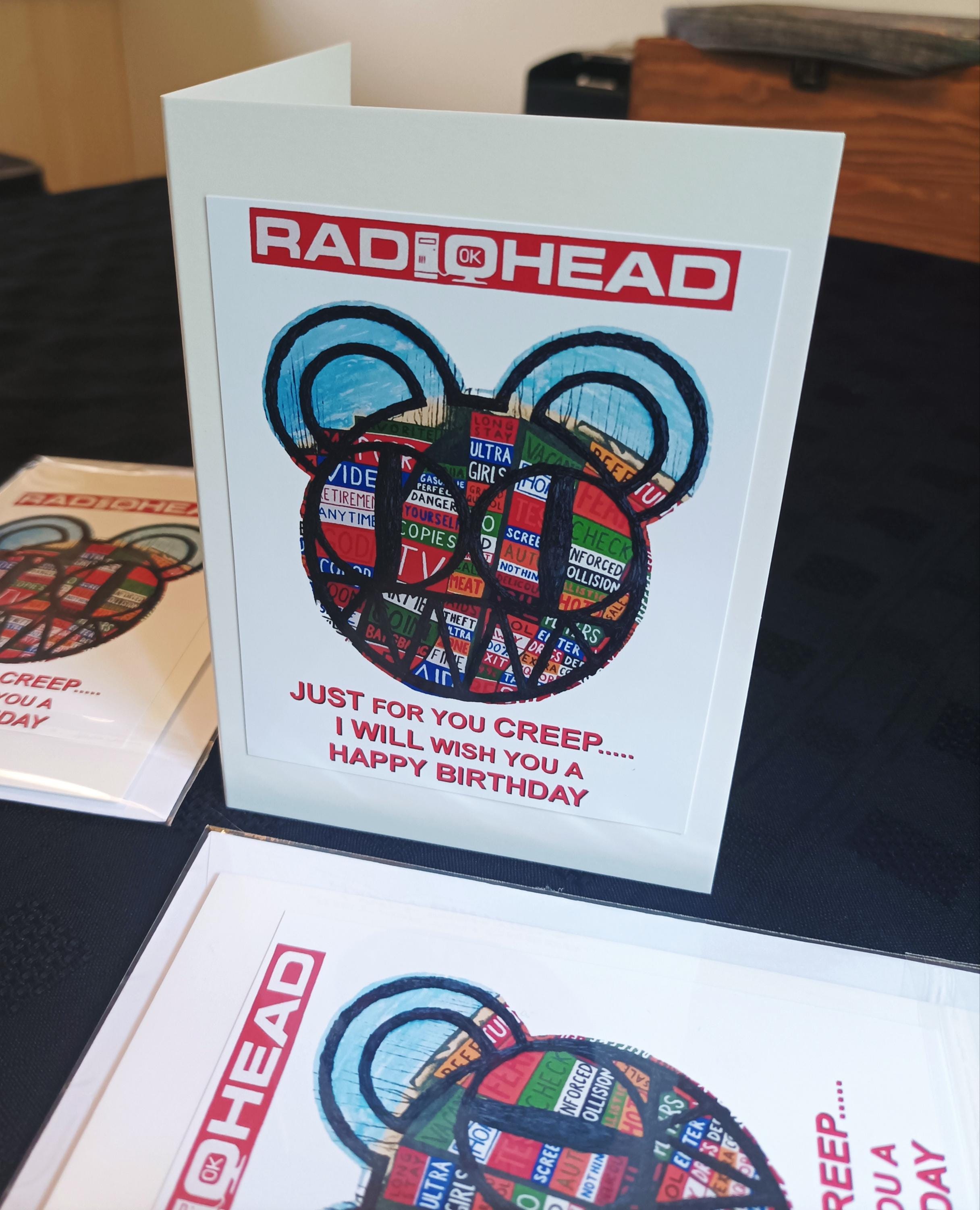 Radiohead, Happy Birthday Card, Just for You, Creep, Thom Yorke ...