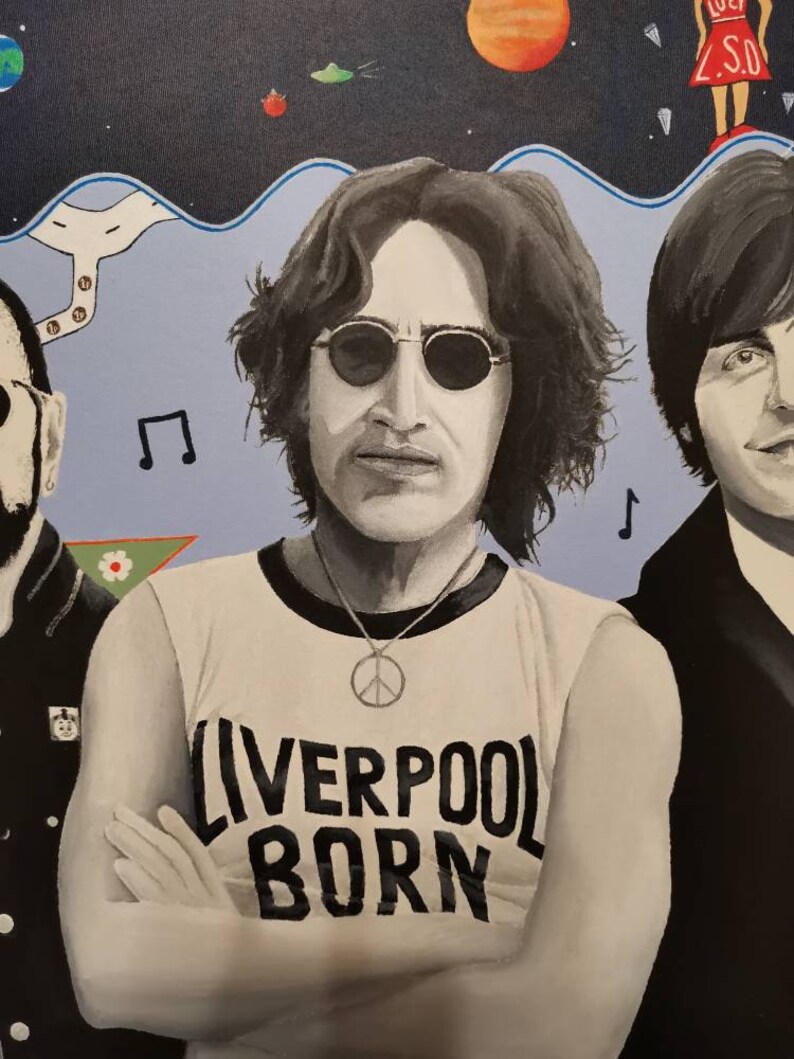 The Beatles, Beatles Art Print, Signed, and Numbered. John Lennon ...