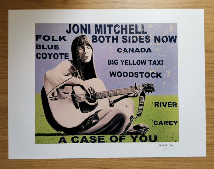 Joni Mitchell. Limited Edition Art Print Signed and Numbered by Myself ...