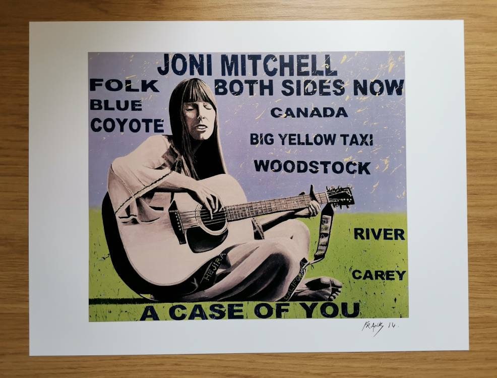 Joni Mitchell. Limited Edition Art Print Signed and Numbered by Myself ...