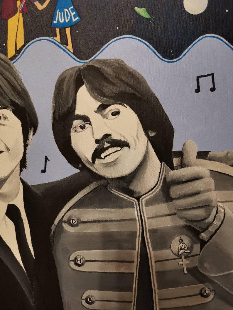 The Beatles, Beatles Art Print, Signed, and Numbered. John Lennon, George Harrison, Ringo Starr ...