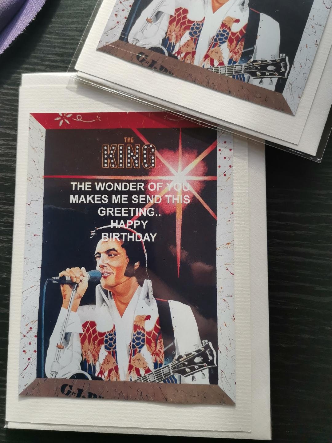 Elvis, Birthday Card, Elvis Presley, Happy Birthday Card, Envelope and ...
