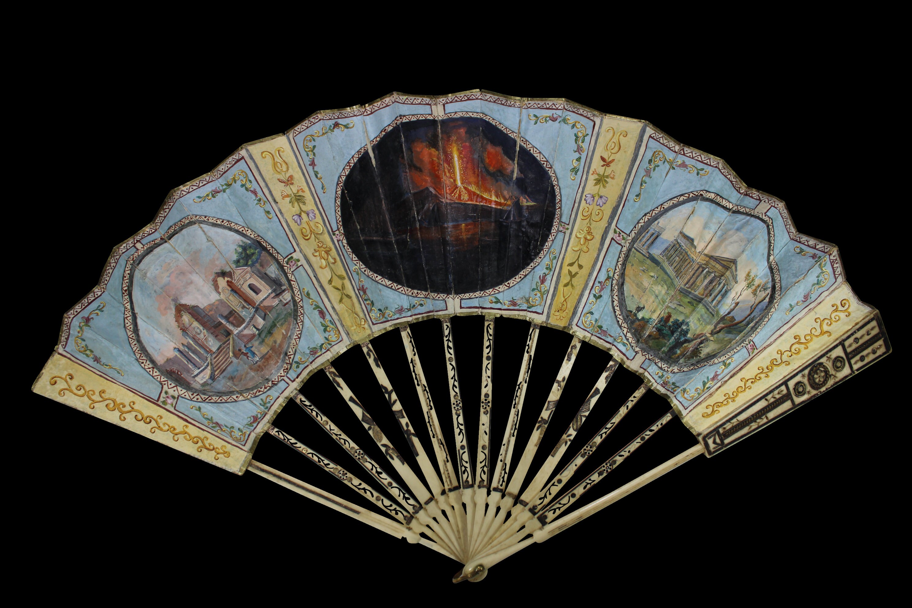 Victorian Grand Tour Fan - Etsy