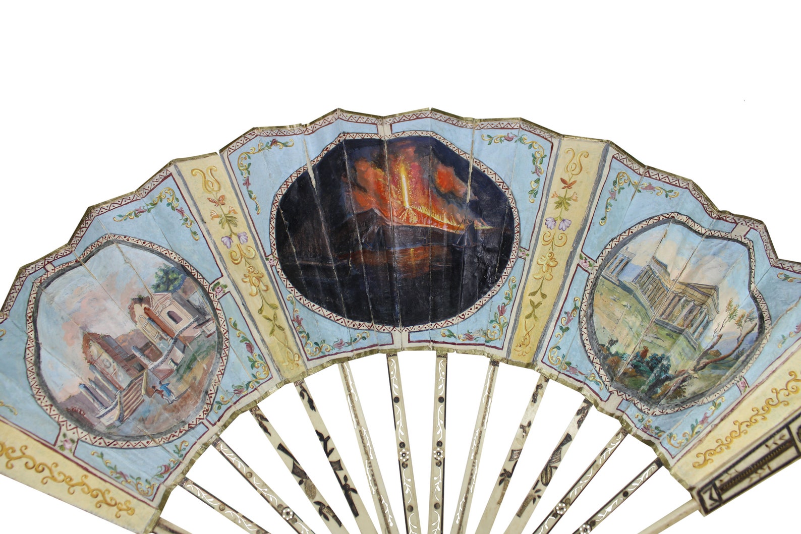 Victorian Grand Tour Fan - Etsy