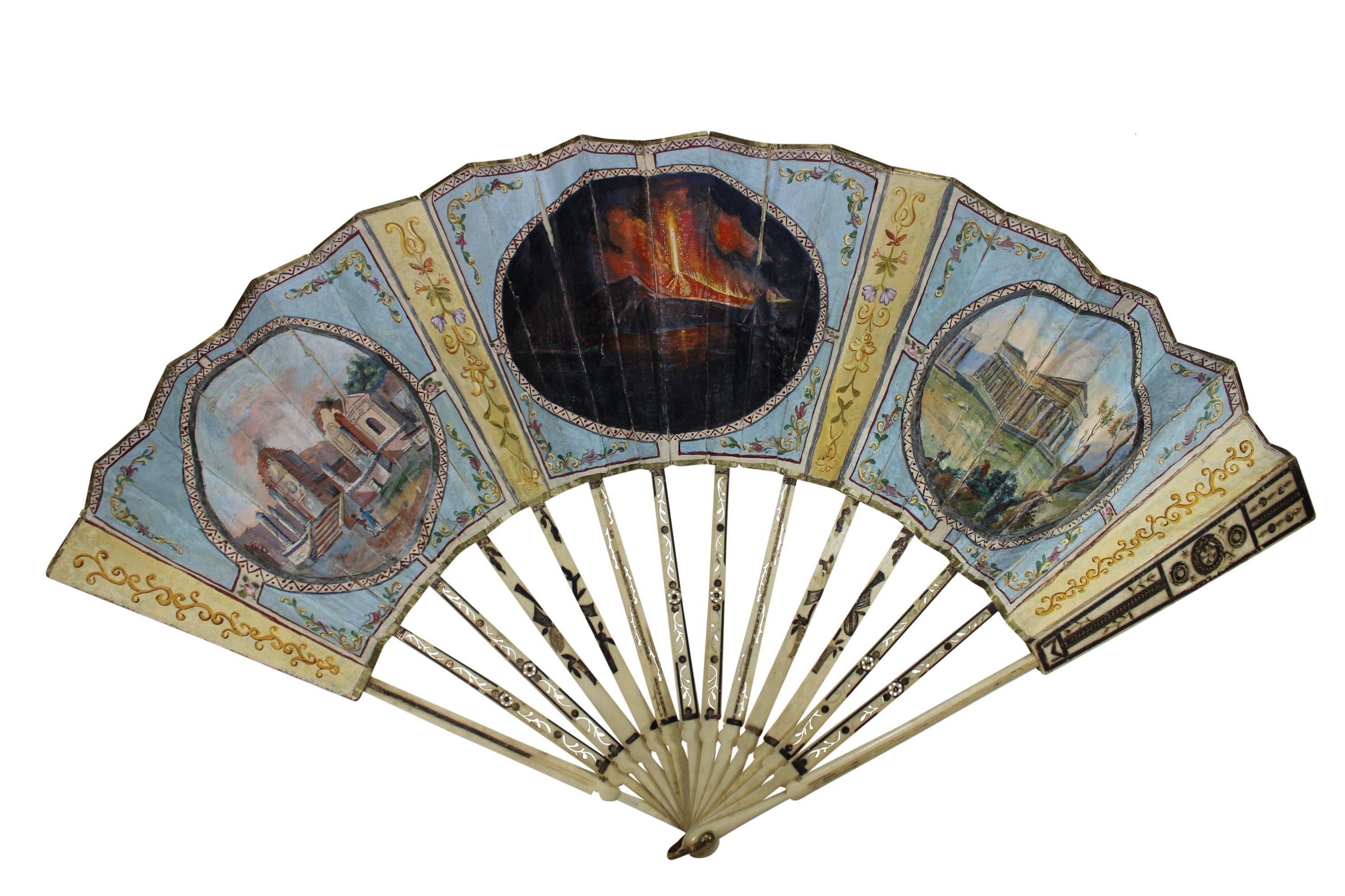 Victorian Grand Tour Fan - Etsy