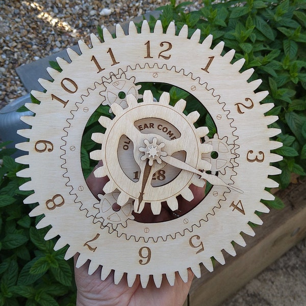 Laser Cut Clock - Etsy UK