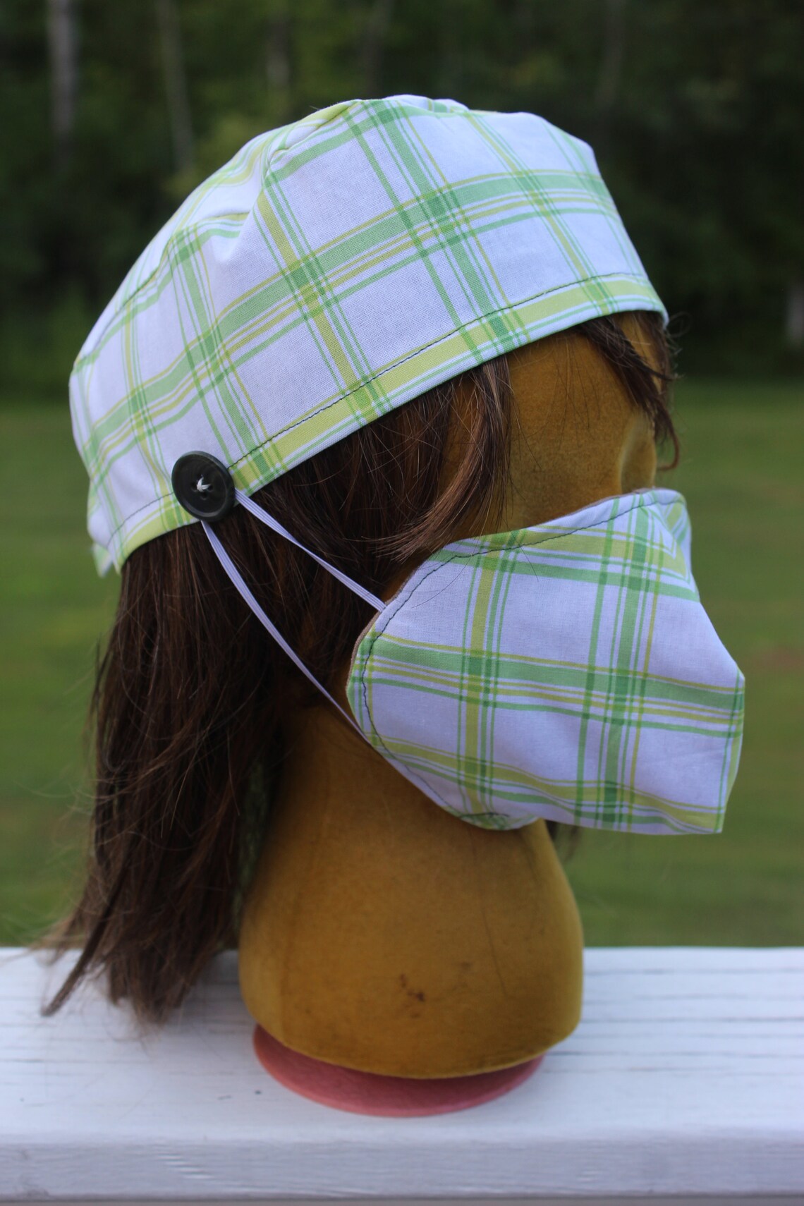 Women's face mask cone shaped w/elastic loops | Etsy