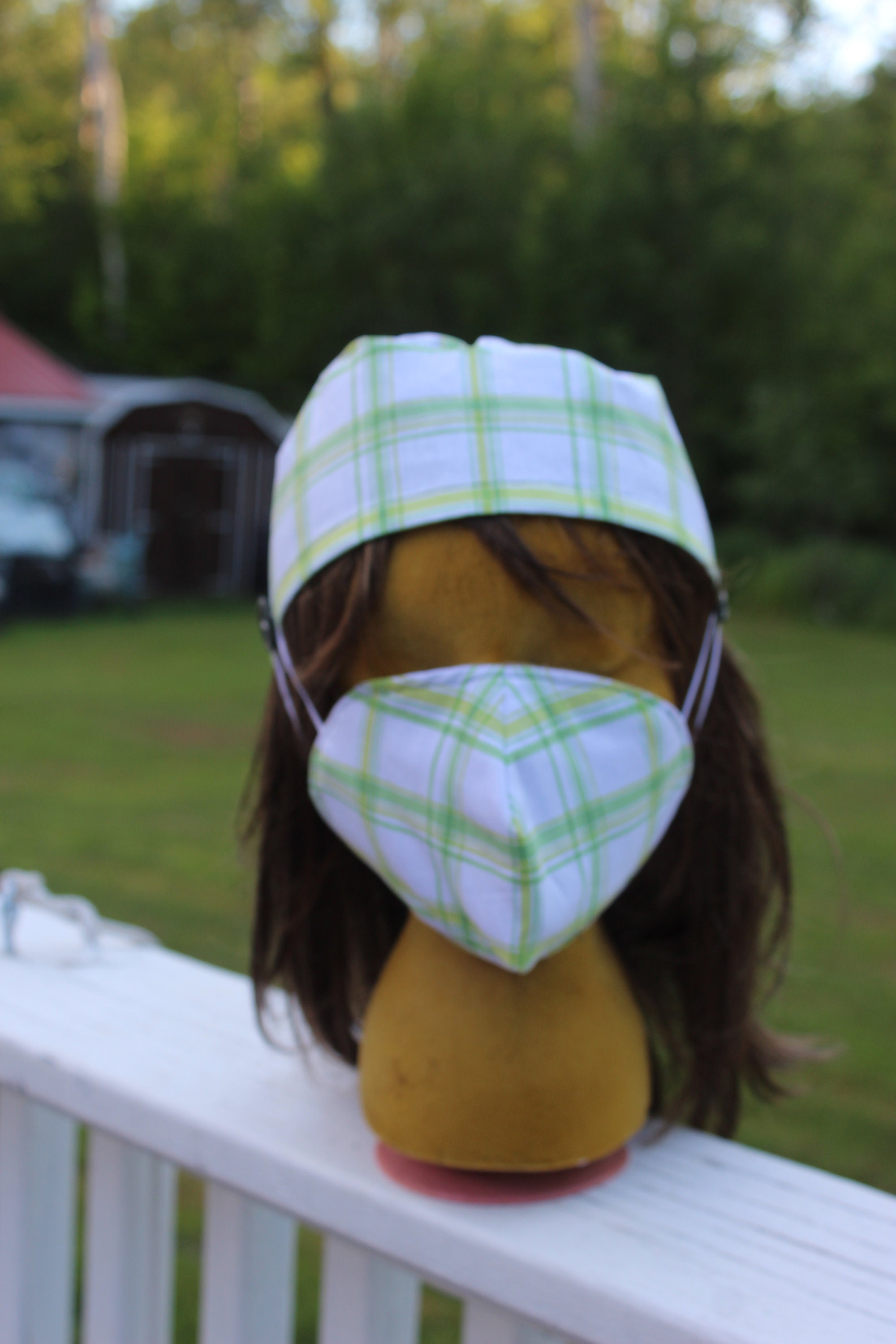 Women's face mask cone shaped w/elastic loops | Etsy