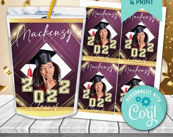 Paper & Party Supplies Preschool Graduation Capri Sun Labels ...