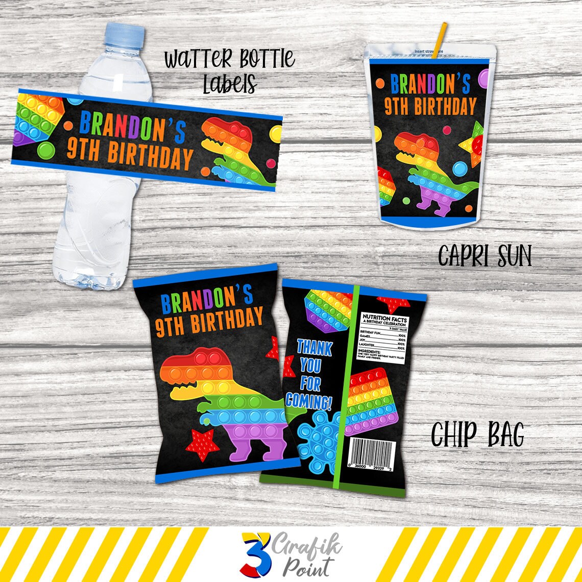 Pop It Chip Bag Pop Fidget Chip Bag Pop It Fidget Toy - Etsy