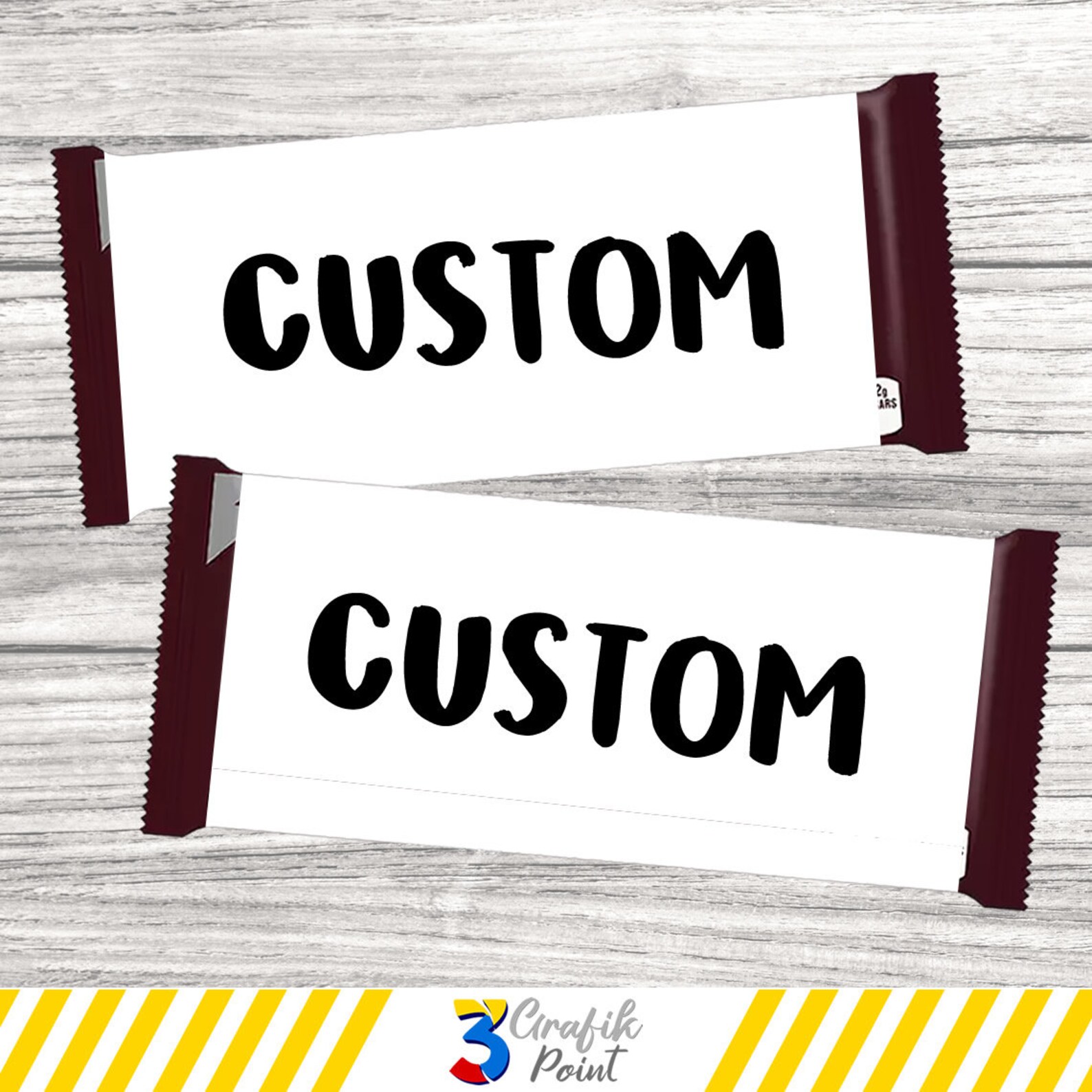 Custom Candy Bar Wrappers Printable Custom Hershey Bar | Etsy