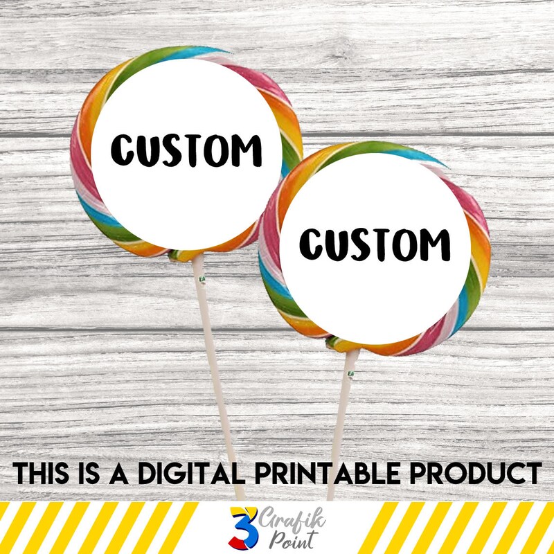 Lollipop Stickers - Etsy