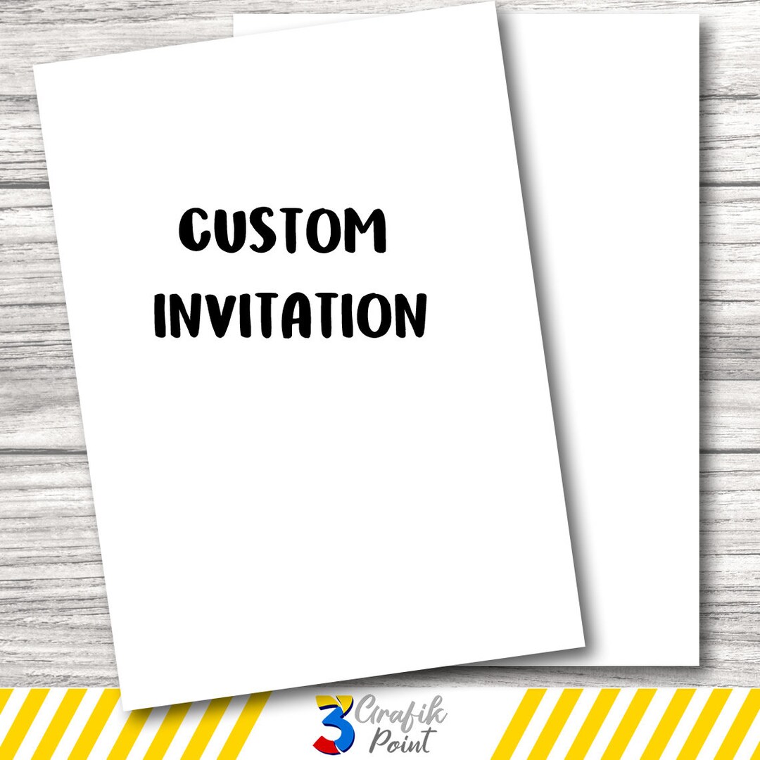 Custom Rush Invitation Template, Custom Theme, Custom Birthday, Custom ...