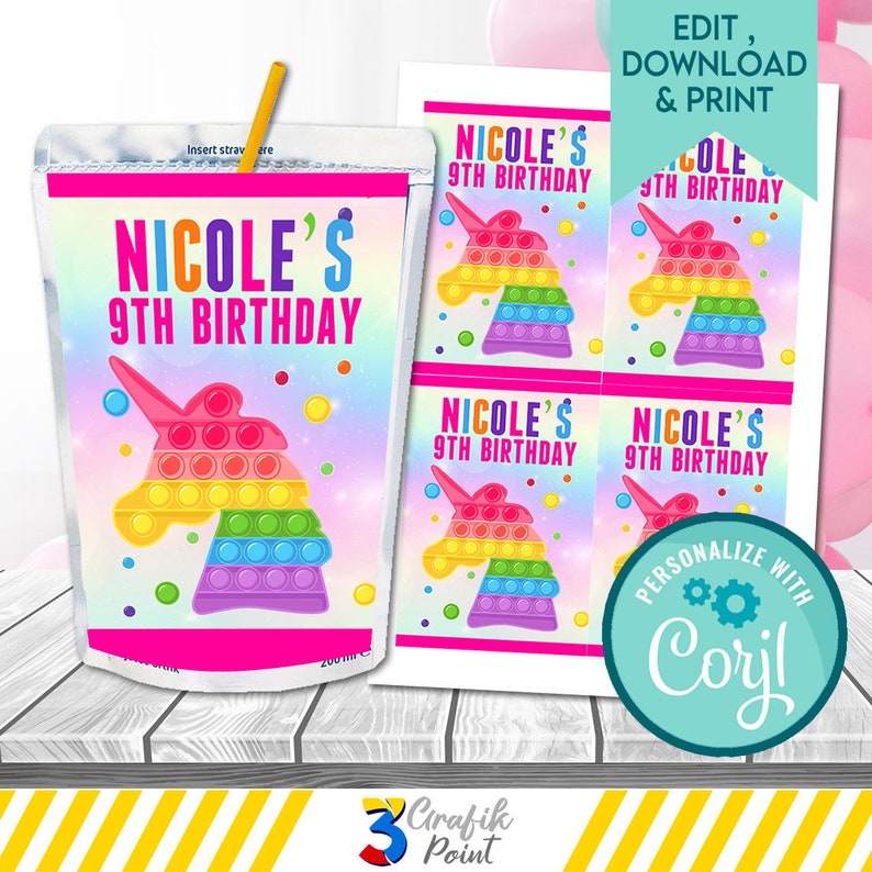 Pop It Capri Sun Pop Fidget Capri Sun Pop It Fidget Toy | Etsy