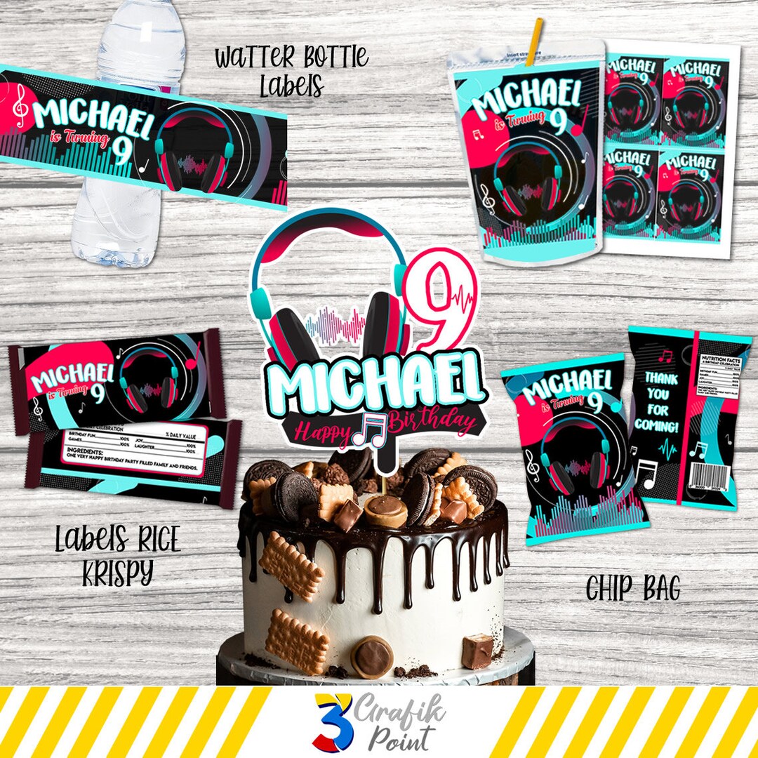 Editable Music Birthday Party Bundle (digital Download) - Etsy