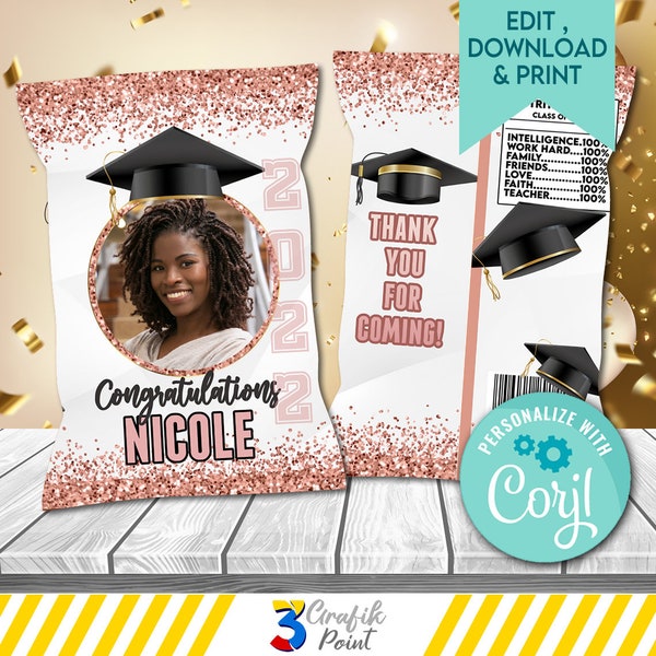 Graduation Chip Bags - Etsy