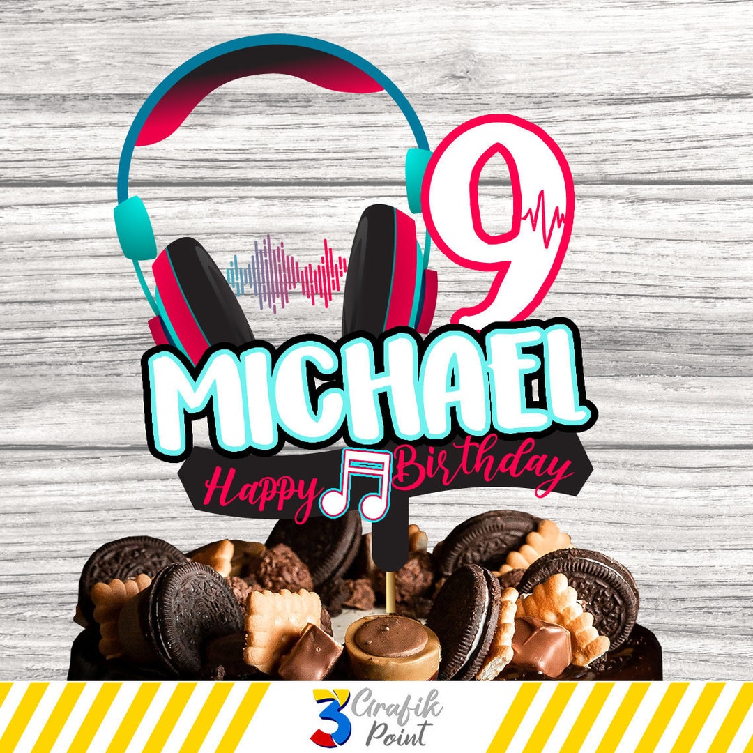 Musical Cake Topper Printable, Musical Cake Topper , Musical Birthday ...