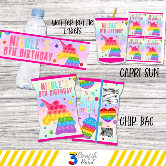 Pop It chip bag Pop Fidget chip bag Pop It Fidget Toy | Etsy