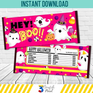 Halloween Candy Wrapper, Halloween Candy Labels, Halloween Chocolate ...