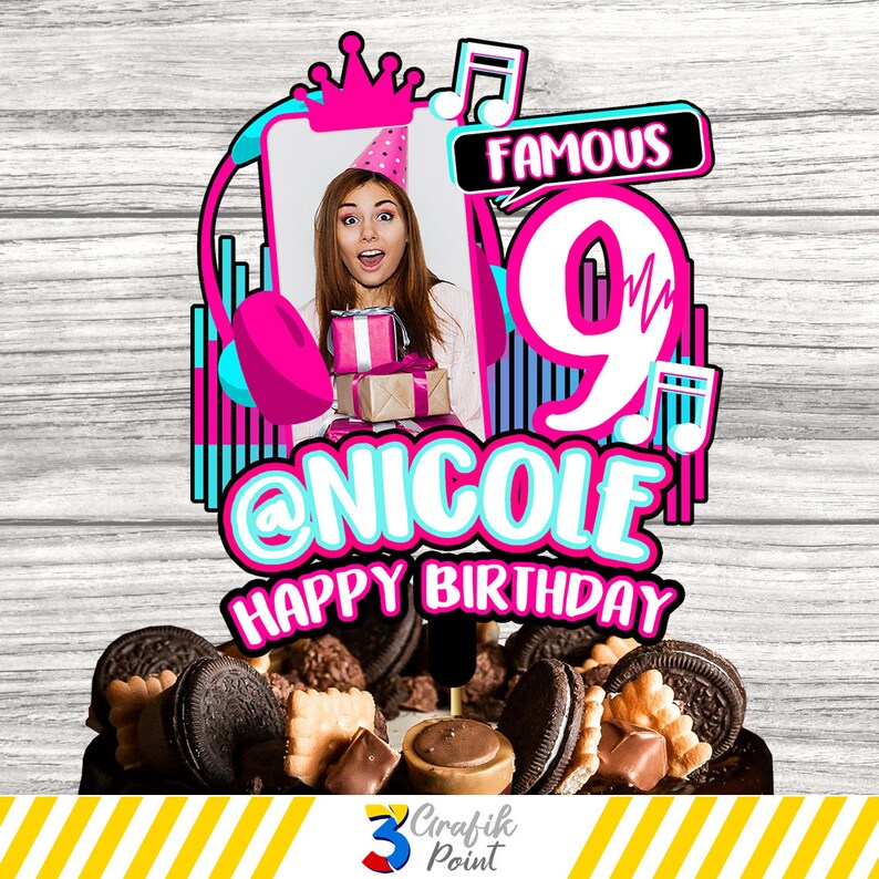 Musical Cake Topper Printable Musical Cake Topper Musical | Etsy