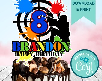Paintball Cake - Etsy