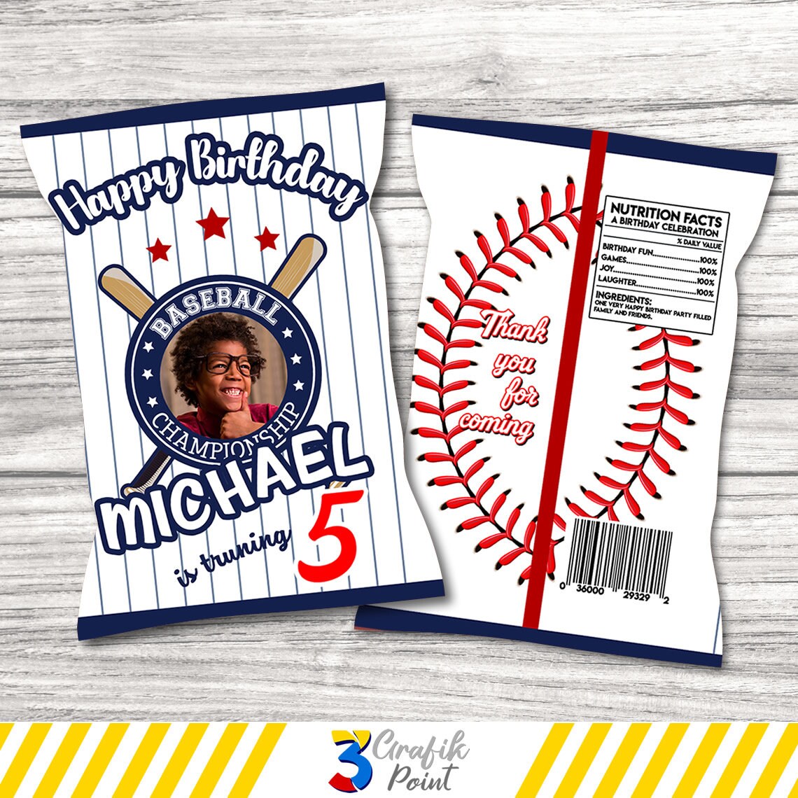 Baseball Chip Bag Sport Chip Bag Baseball Topper Baseball | Etsy