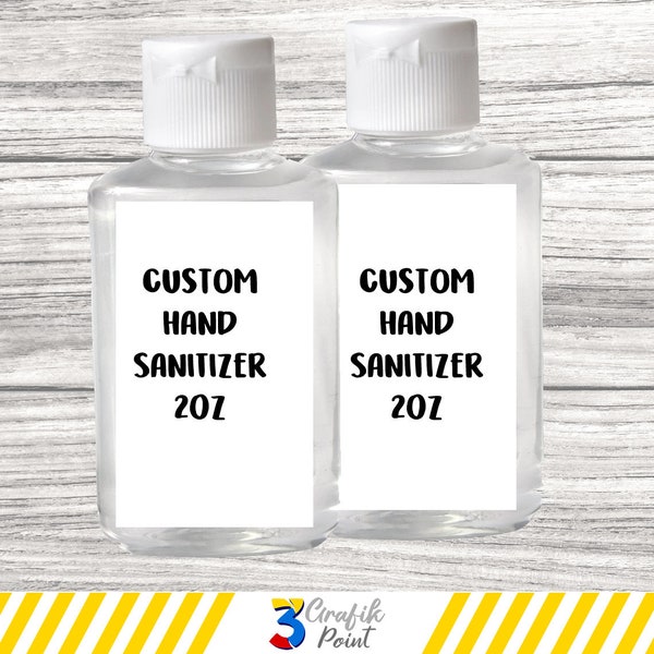 2oz Sanitizer Labels - Etsy
