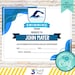 Editable Swimming Award Certificate, Swimming Awards, Editable Award ...