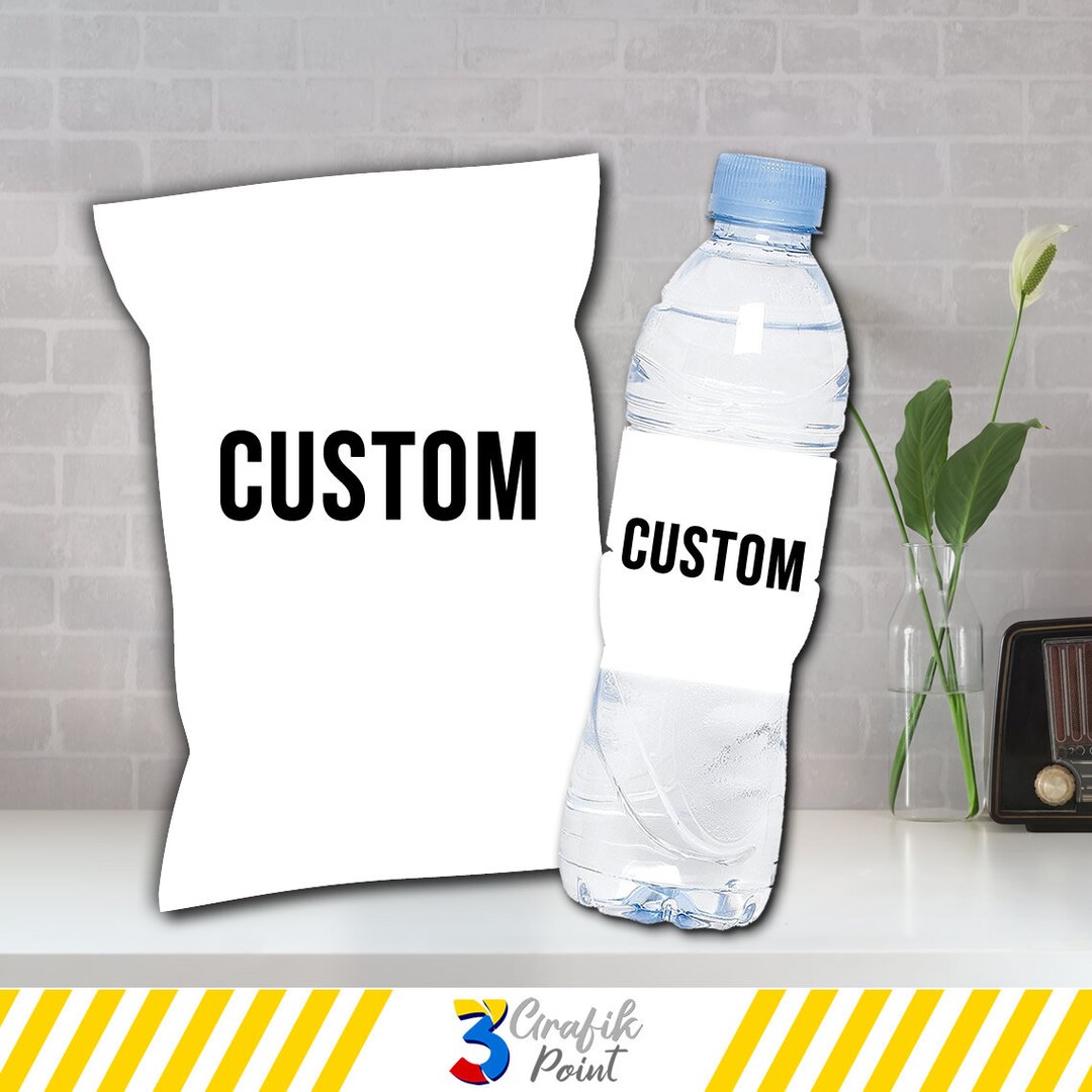 CUSTOM Party Bundle Printable, Custom Favor Bag, Custom Chip Bag ...